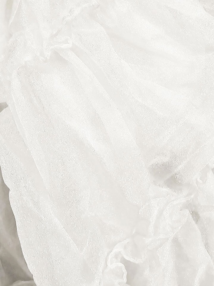 VINTAGE GRAND SWEEP SQUARE DANCE CRINOLINE 2 LAYERS GLISTENING SNOW ...