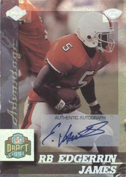 1999 Collector's Edge Advantage - Edgerrin James #170 Rookie Autographs ...