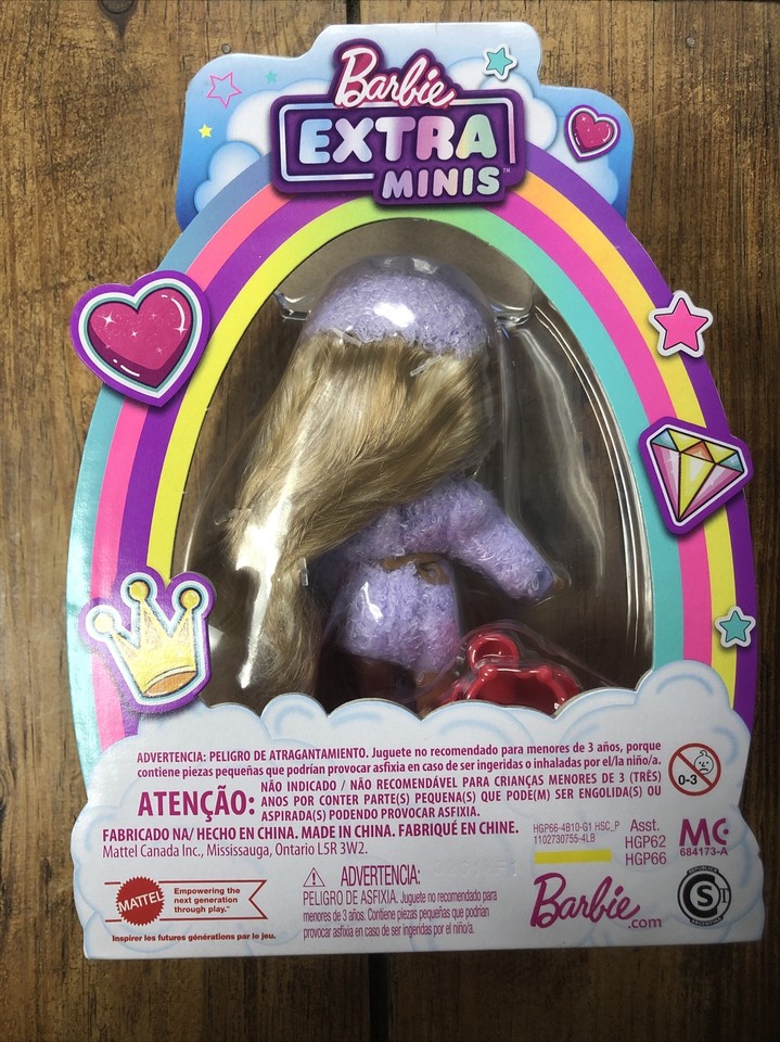 Barbie Extra Minis Fluffy Purple Dress 6-Inch Doll NEW | eBay