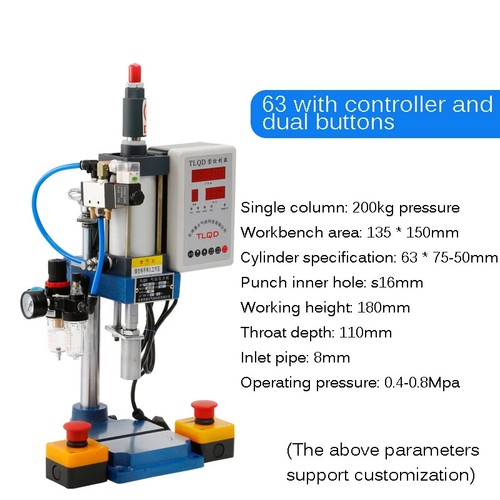 Pneumatic Hole Punching Machine 200kg 63 Type Bench Press Small ...