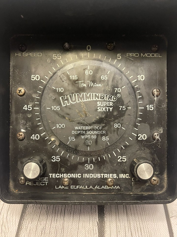 Vintage Humminbird Super Sixty Depth Sounder TMH 60 Fish Finder Tom ...