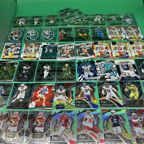 Lot Of 52 Football Cards: Parsons, Bryce Young, Pacheco, Nacua, Etienne ...