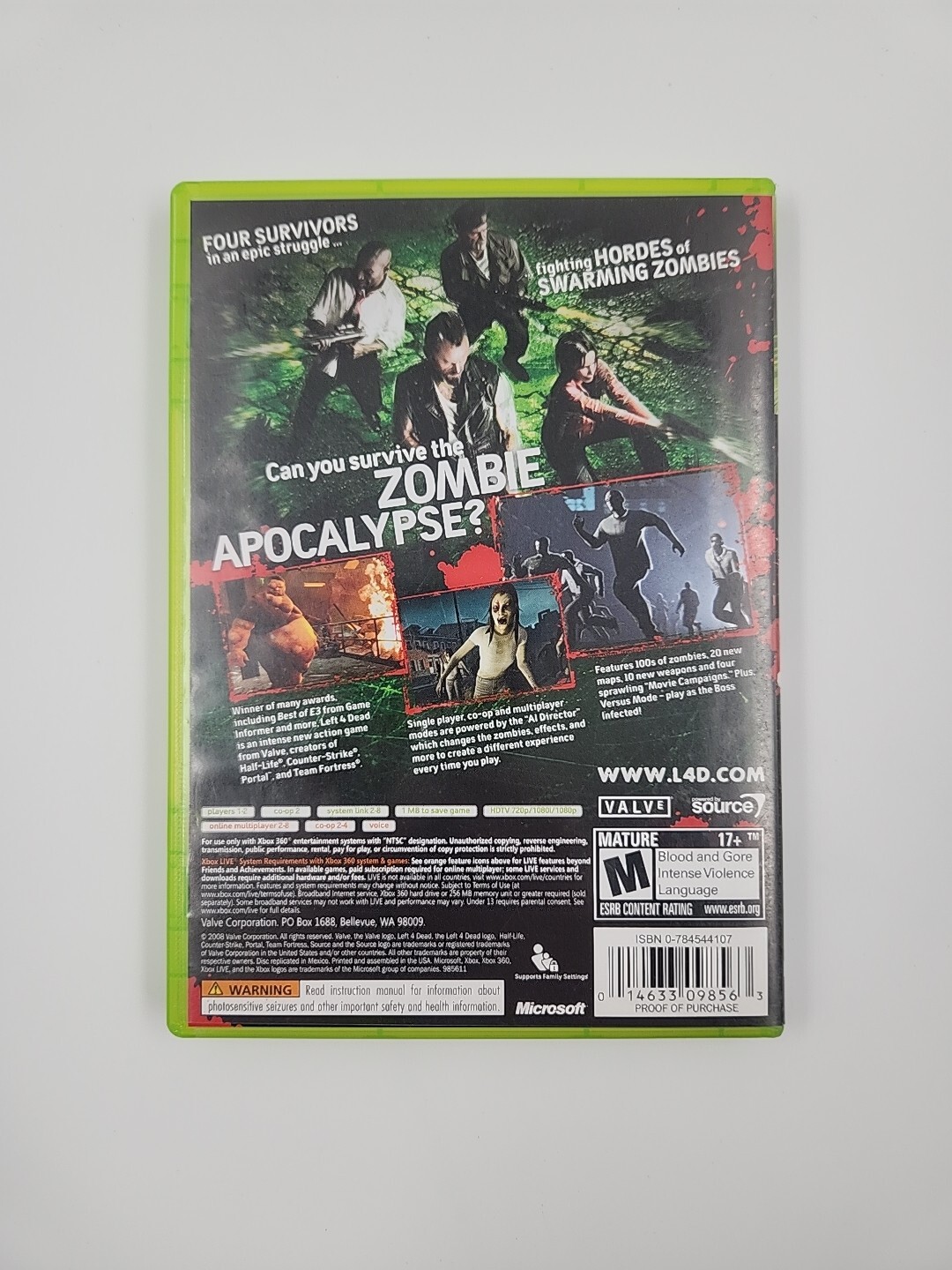 Left 4 Dead Xbox 360 Complete CIB | eBay