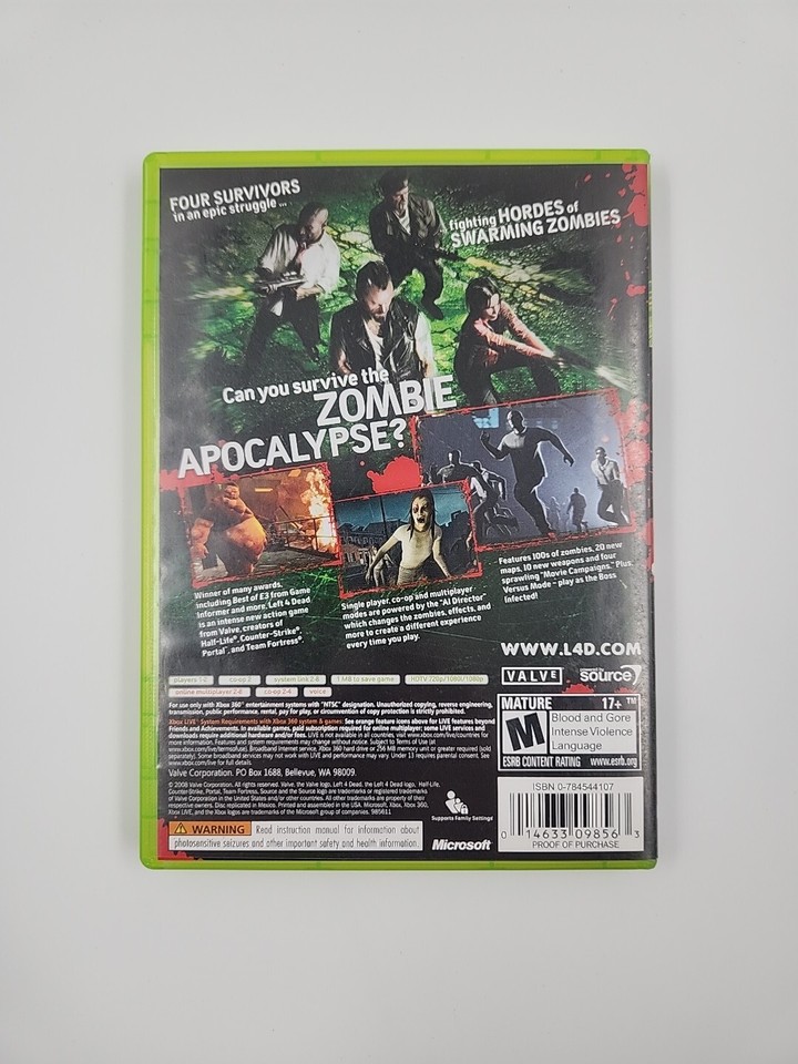 Left 4 Dead Xbox 360 Complete CIB | eBay
