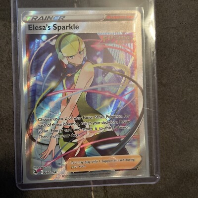 Pokémon TCG Elesa's Sparkle Fusion Strike 260/264 Holo Full Art | eBay