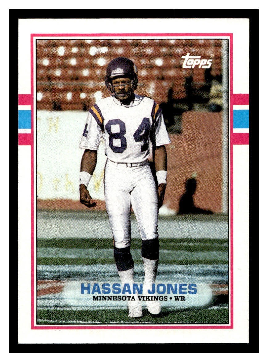 1989 TOPPS - NFL Football ROOKIE Card #78 🏈 HASSAN JONES, Minnesota ...