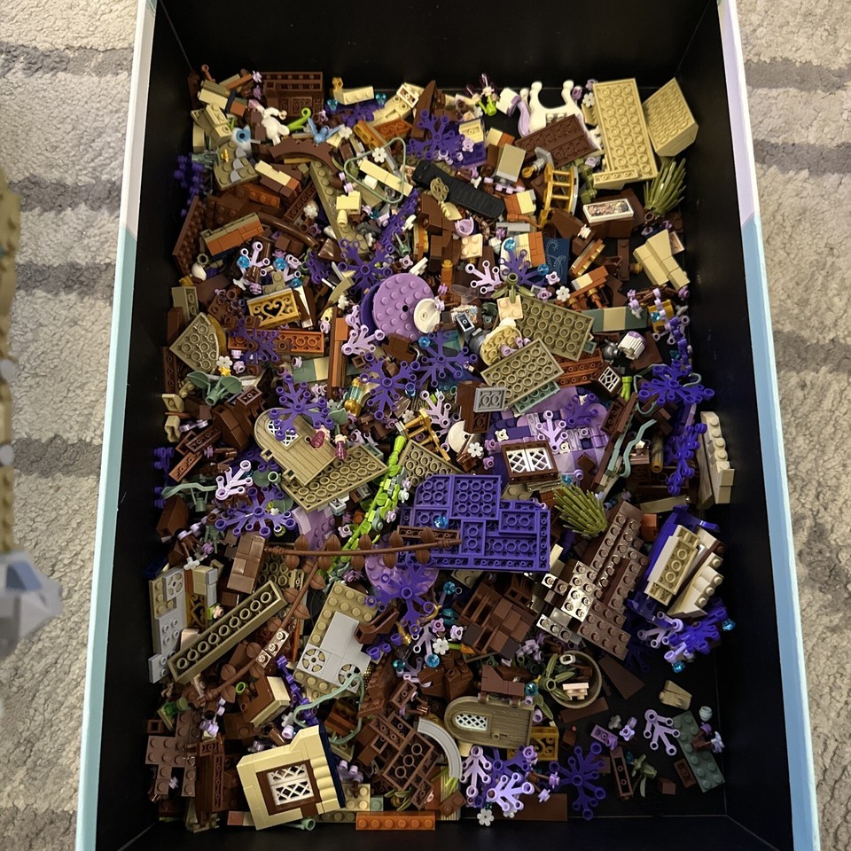 Read* Purple Tree House Building Block Set, 3991 Pcs Forests Treehouse ...