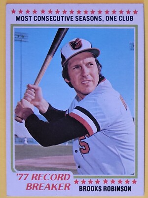 1978 Topps Brooks Robinson Record Breaker HOF EX++ #4 Orioles | eBay
