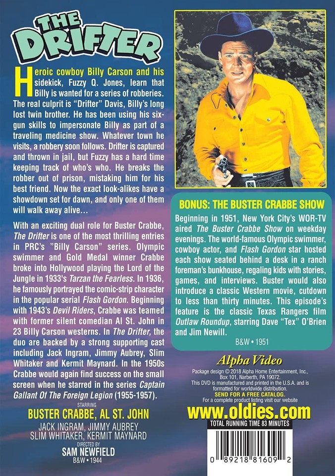 The Drifter (1944) (DVD) Al St. John Buster Crabbe Jack Ingram Jimmy Aubrey 89218816092 | eBay
