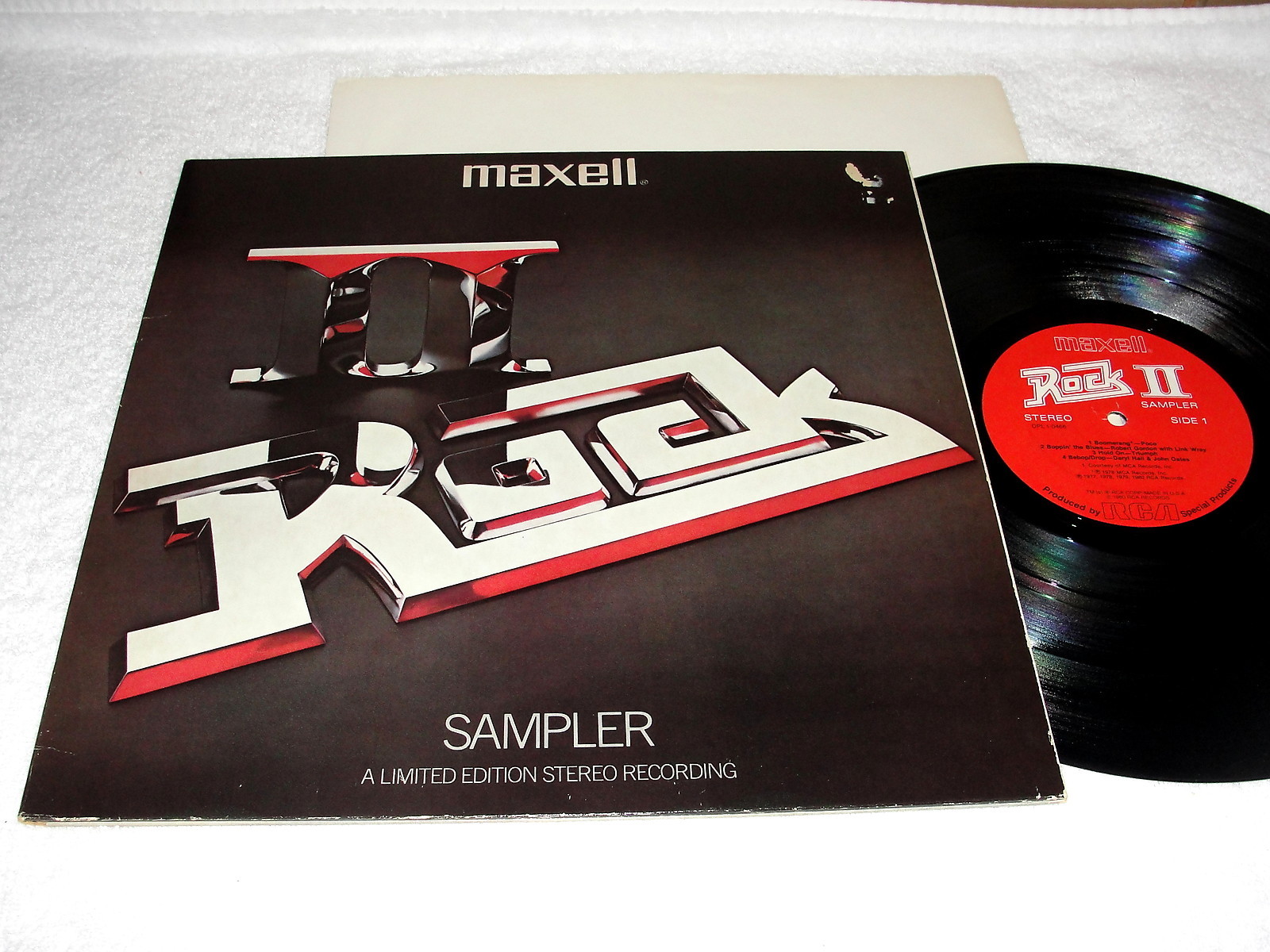 "Rock II - Sampler" 1980 Rock LP, Nice EX!, Various Artists, Maxell ...