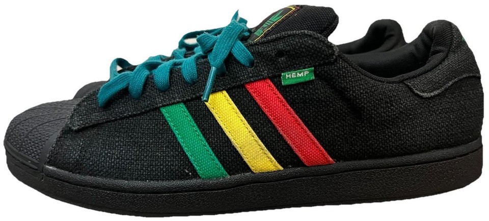 adidas Superstar II 2.0 Rasta Hemp Black for Sale - Authenticity ...