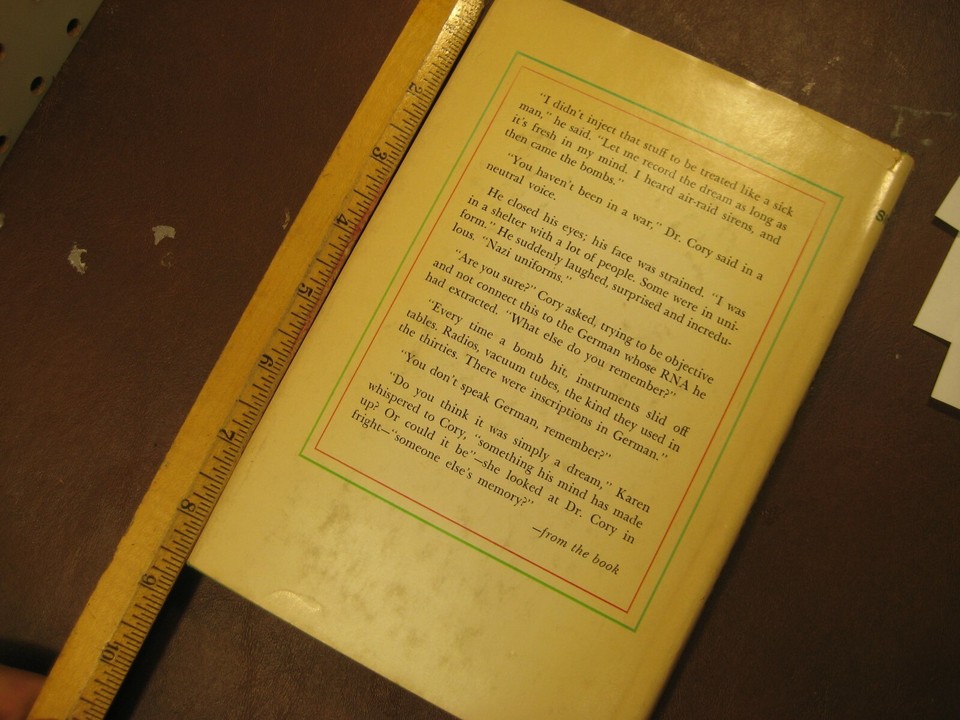 Hauser's Memory Kurt Siodmak Science Fiction Novel HC Sci-Fi Book ...