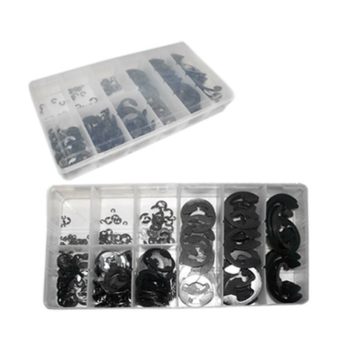 300 Pcs E-Clip Assortment Set 1/16"–7/8" Retaining Ring Snap Clip ...