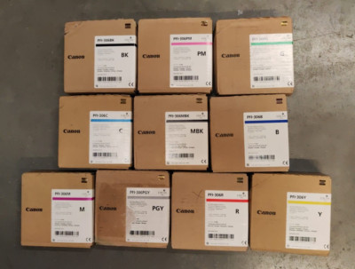Genuine Canon PFI-306 Ink Cartridges (330ml) - FREE UK DELIVERY! VAT ...