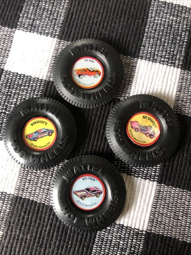 1970 Mattel Hot Wheels Redline Plastic Pin Buttons - Four (4) | eBay