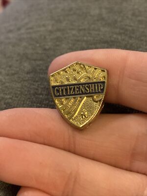 Vintage Citizenship Gold Tone Enamel Lapel Pin (GW11) | eBay