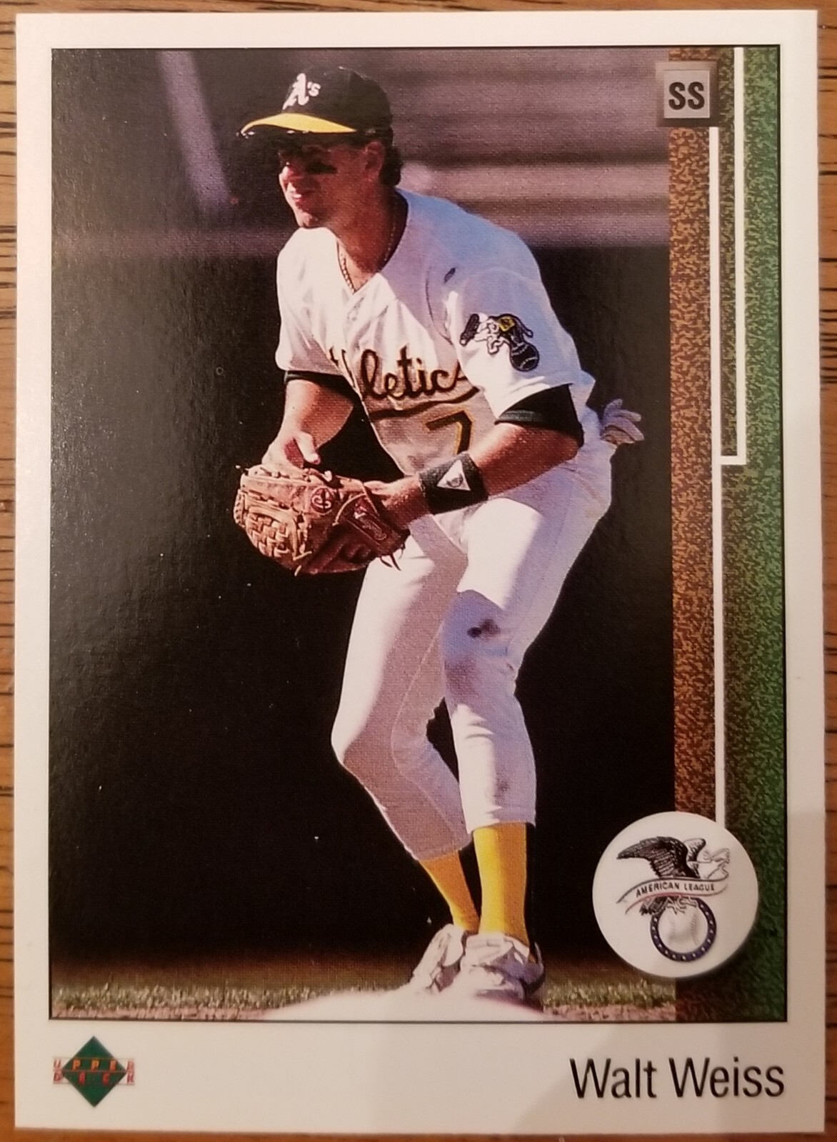 Walt Weiss Oakland Athletics 1989 Upper Deck Baseball Card #660 A.L.R.O ...