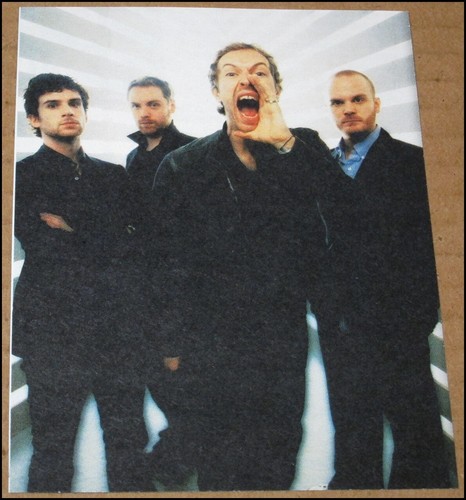 2005 Coldplay NME Photo Clipping 3.75"x5" Chris Martin Jonny Buckland ...