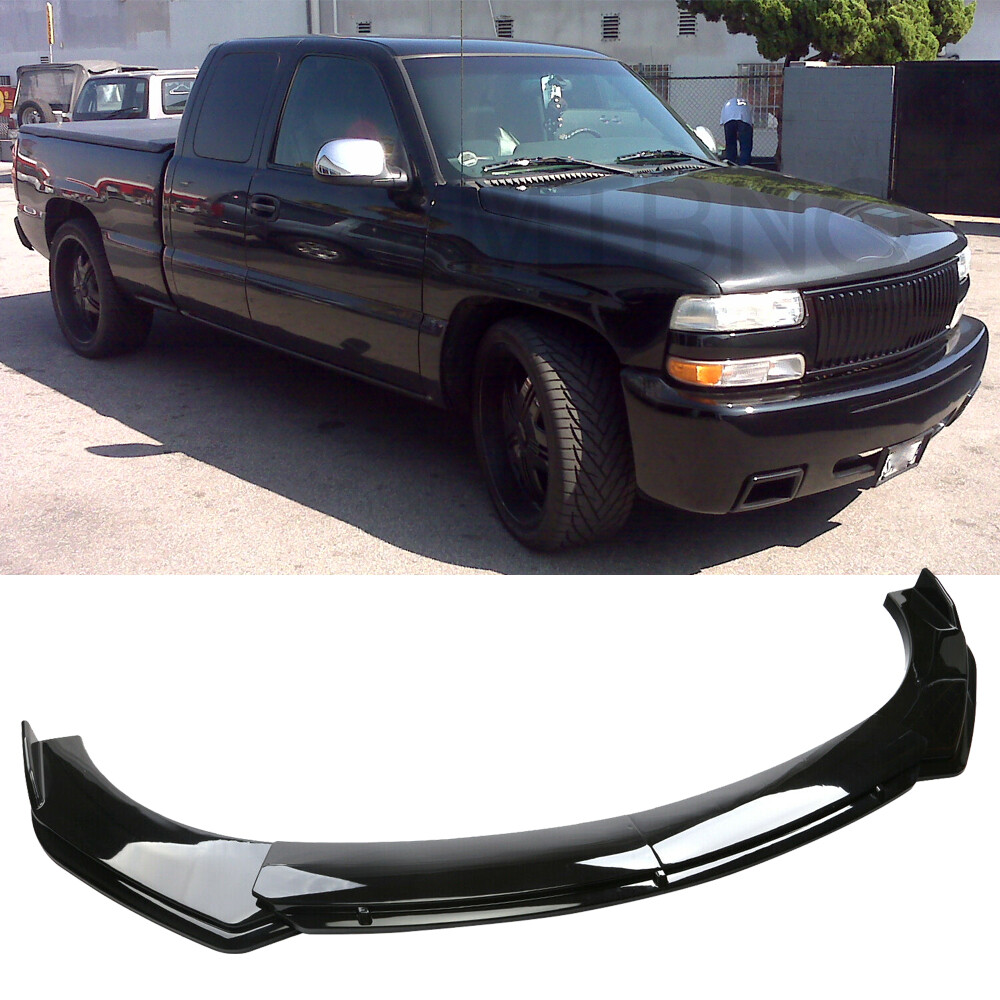 For Chevy Silverado 1500 Front Bumper Lip Splitter Chin Spoiler Body ...