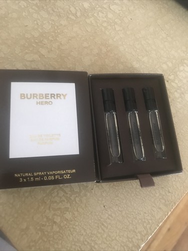 Burberry Hero 3pc Sample Set: Eau de Toilette+Eau de Parfum+Parfum ...