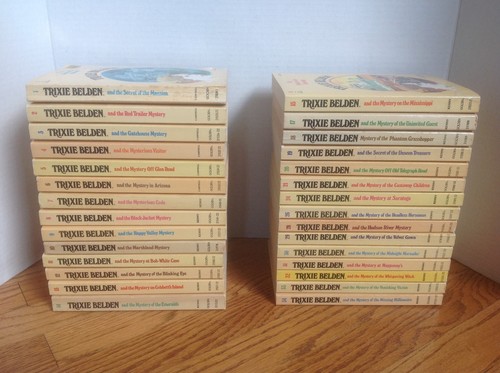 Lot of 29 Trixie Belden Paperbacks- Volumes 1-15 17-21 28-34 + 26 & 28 ...