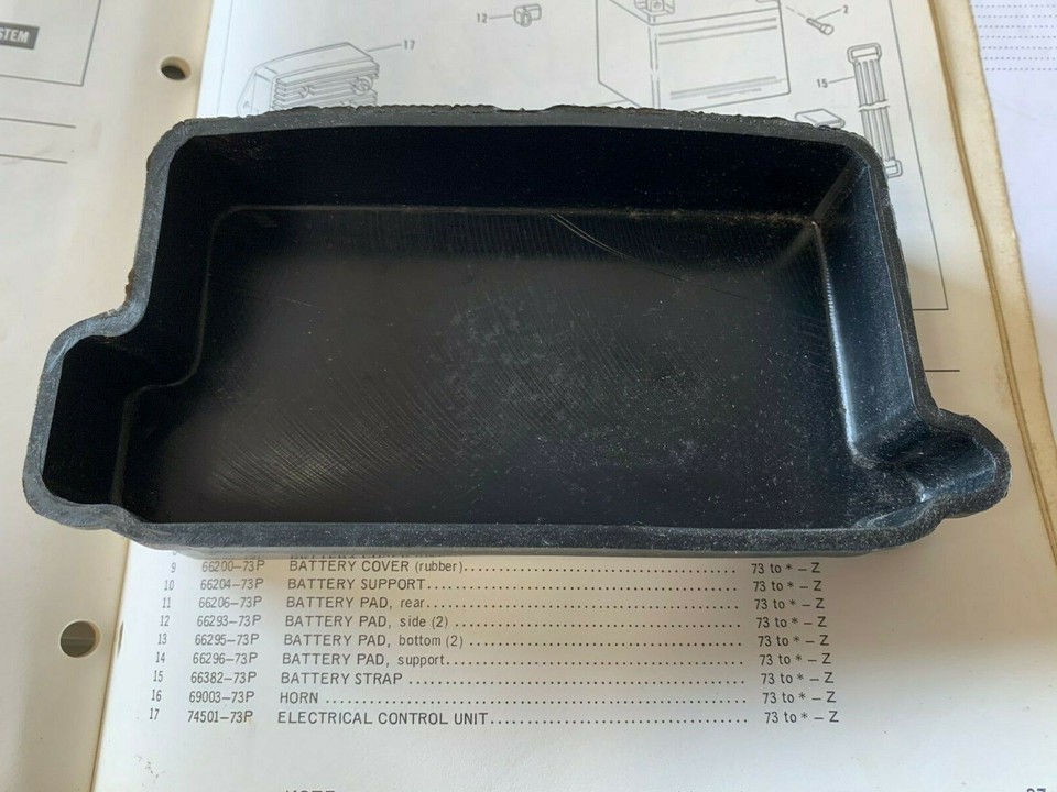 AERMACCHI HARLEY NEW 66200-73P BATTERY COVER 1973 TX125 1974 & 1975 ...