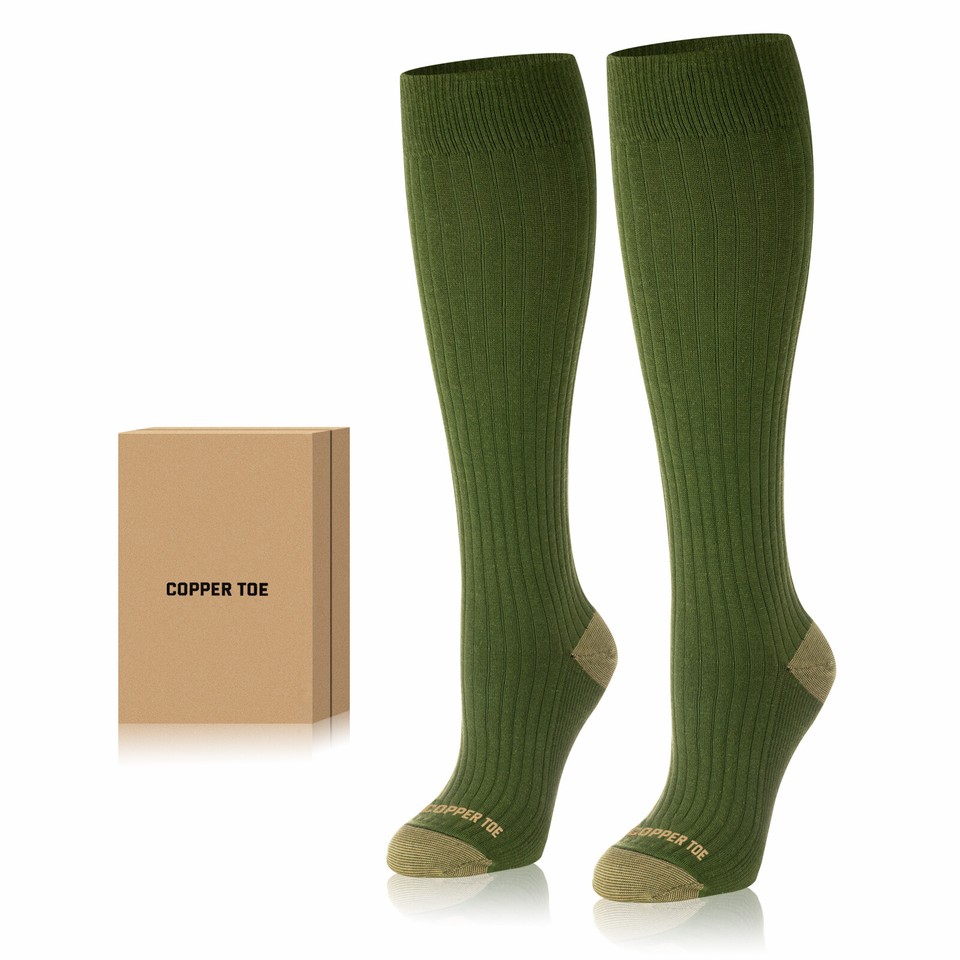 COPPER TOE Compression Socks for Women and Men, Support, Circulation ...
