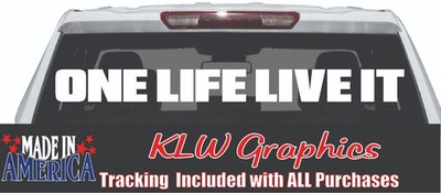 One Life Window Decal Sticker Car Turbo Diesel Truck 6.6L Soot Def Mud ...
