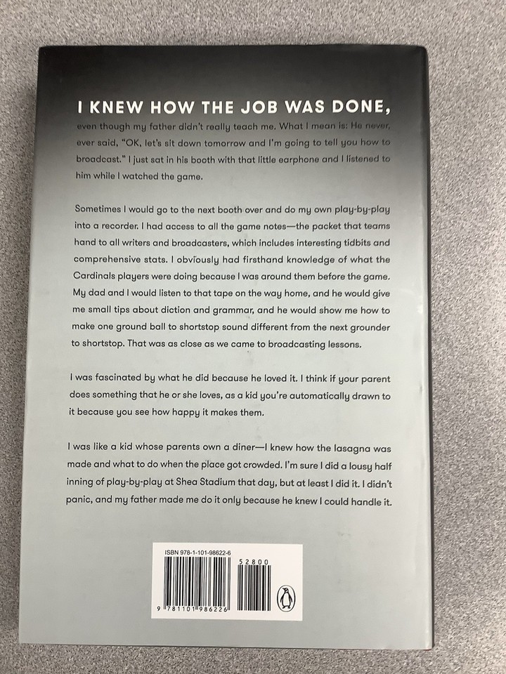 Joe Buck Signed Book Lucky Bastard Baseball Football Broadcaster ...