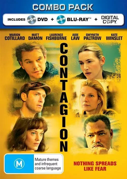 CONTAGION - NEW REGION 4 DVD + REGION B BLU-RAY (STILL SEALED IN ...