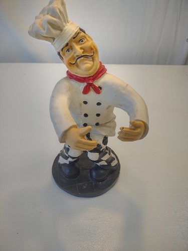 VINTAGE Peter Mook 12” Chef Figurine Italian Kitchen Food Restaurant ...