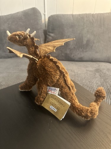 RARE Hansa Brown Dragon Plush – Art. 5085 –Handcrafted – Collector’s ...