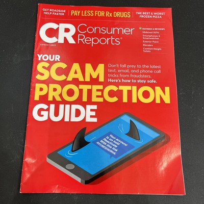 CR Consumer Reports Magazine Your Scam Protection Guide August 2023 | eBay