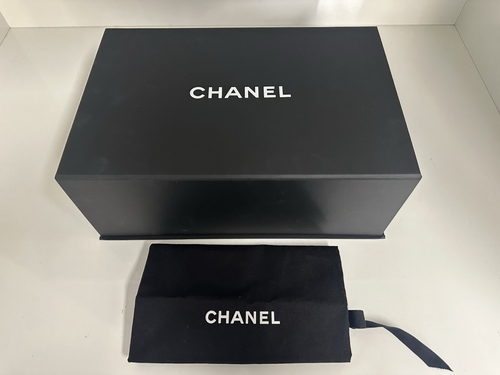 Authentic CHANEL Black & White Cardboard Empty Box and Dust Bag | eBay ...