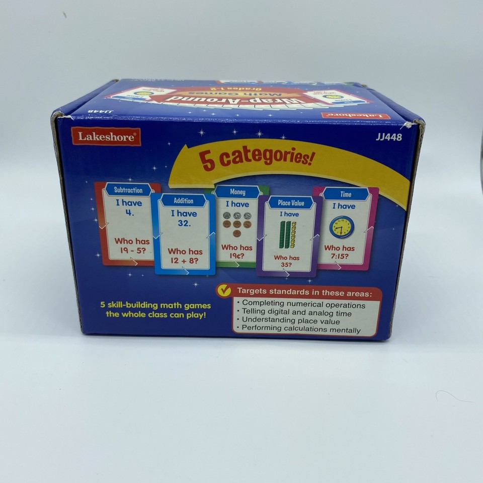 Lakeshore Wrap-Around Math Games, Grades 1-2 • “I Have Who Has?” Game ...