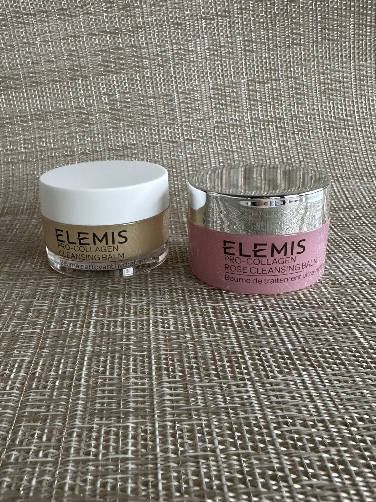Elemis Pro Collagen Cleansing Balm & Rose Cleansing Balm 2x 20g Mini ...