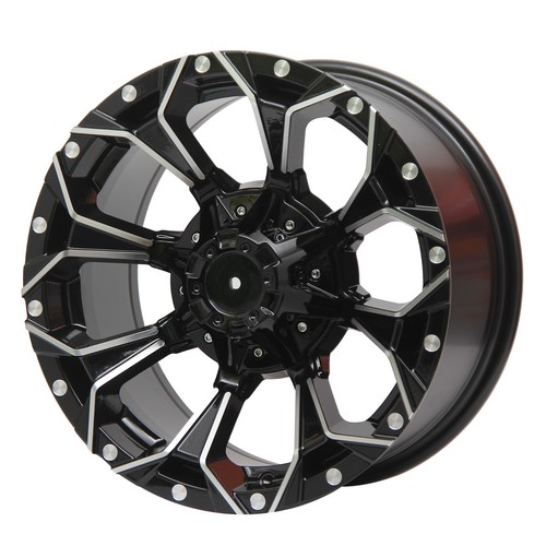 20X 9. 5 Inch Black Machine Face Wheels Rim 5x114.3 / 5x127 Wheel 5 Lug ...