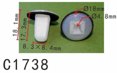 20pcs rear fender , rear light Retainer Clip Fit For Hyundai 8691022000 ...