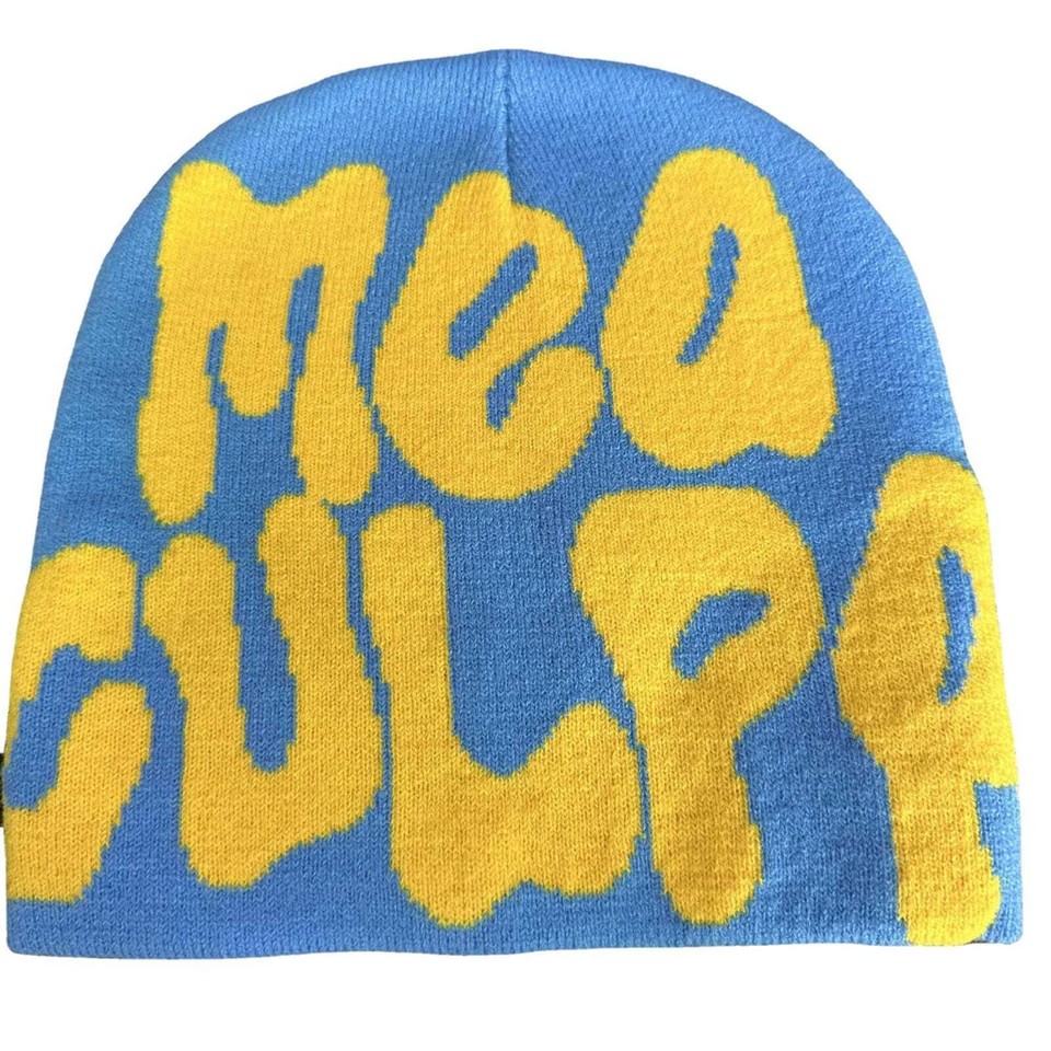 2023 MEA CULPA Beanie Y2K Hip Hop Beanies Winter Hat Tik Tok Knit Skull ...