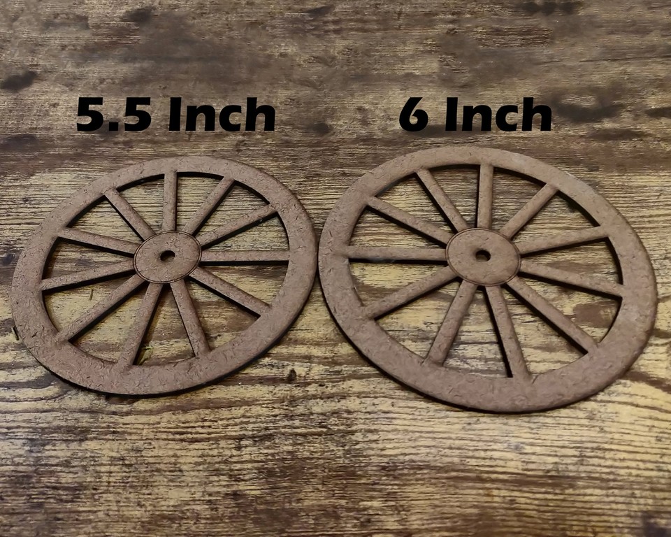 11 Spoke Wagon Wheels All sizes, 1/8 in thick Hardboard (Set of 4) | eBay