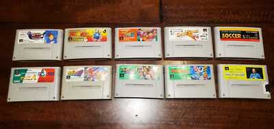 (10) NINTENDO SUPER FAMICOM GAME CARTRIDGE LOT JAPAN UNTESTED LOT 8 | eBay