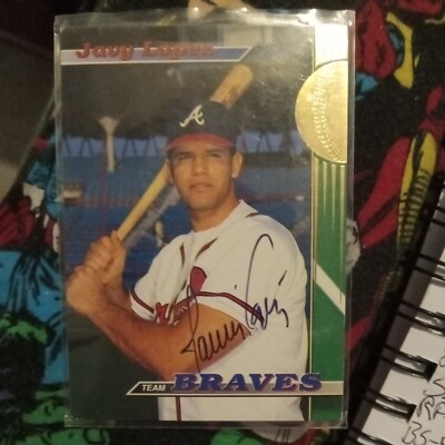 1993 JAVY LOPEZ NICE AUTHENTIC AUTOGRAPH TOPPS STADIUM CLUB #27 ...