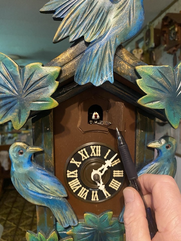 Vintage Rare Unusual Color Cuckoo Clock Germany | eBay