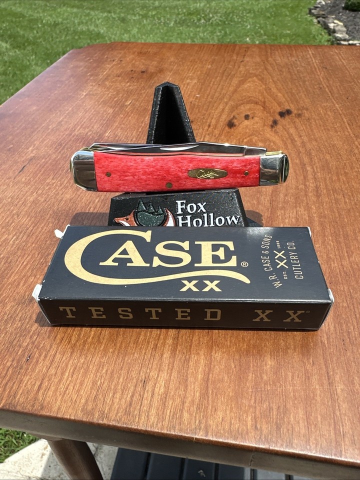 Case XX 2023 Dark Red Bone 6254 SS Trapper Knife (pinched bolsters) | eBay