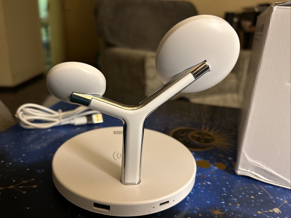 Uline H-11501, 3-in-1 Wireless Charger - White Open Box No Manual | eBay