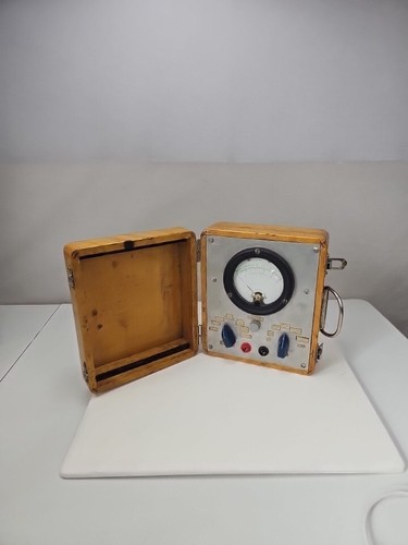 *Rare* Vintage Multimeter For Ohms And Volts In Wooden Box | eBay