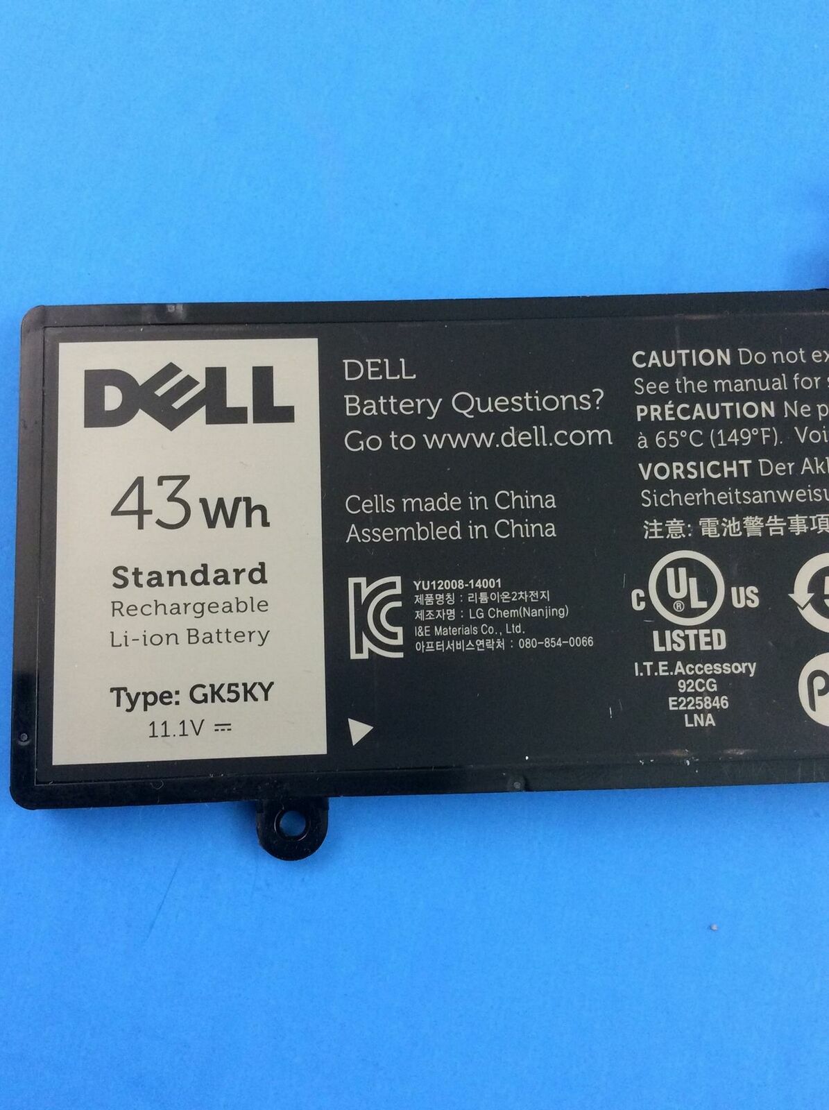 Dell Inspiron 11-3148 11-3147 Original Battery 11.1V 43Wh 3800mAh 0WF28 ...