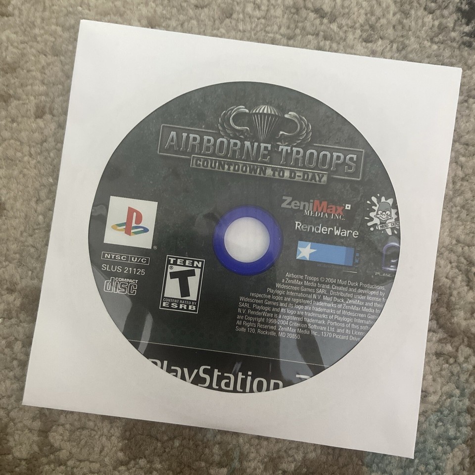 🔥 Airborne Troops: Countdown to D-Day (PlayStation 2 PS2, 2005) Mint ...