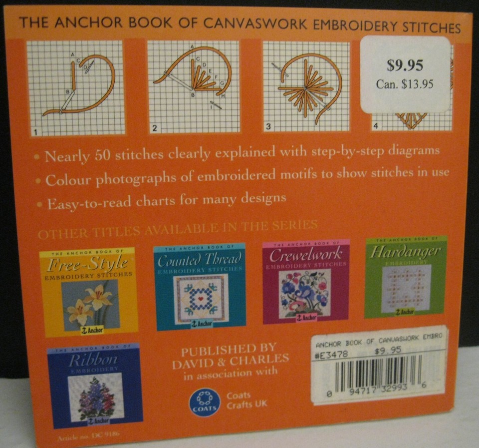 THE ANCHOR BOOK OF CANVASWORK EMBROIDERY STITCHES COMPILED BY EVE ...