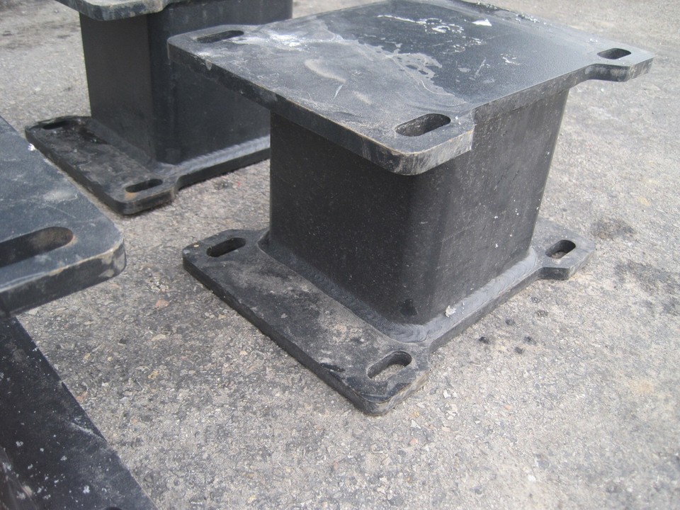 4 Large Vibratory Plate Compactor Rubber Isolator Shock Mount Black 8 ...